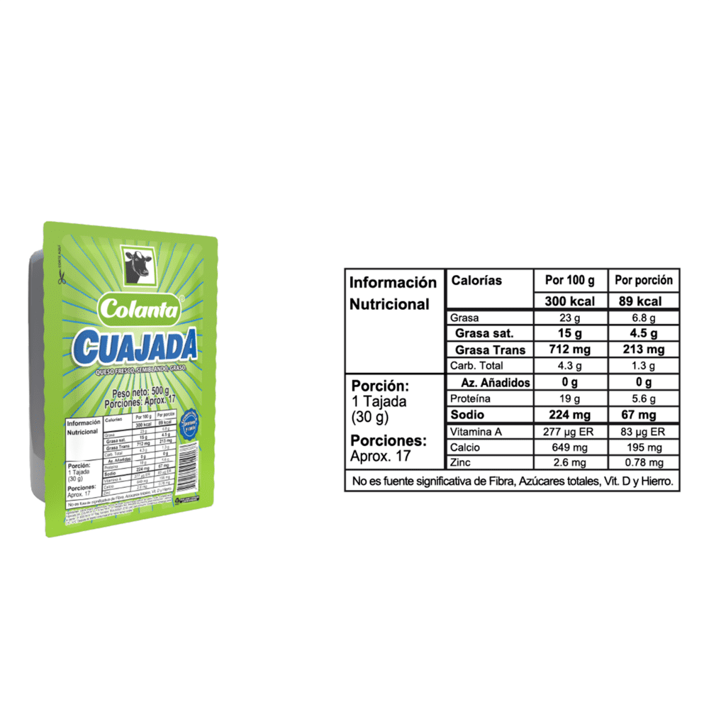 Cuajada Colanta X 500 g - PideColanta